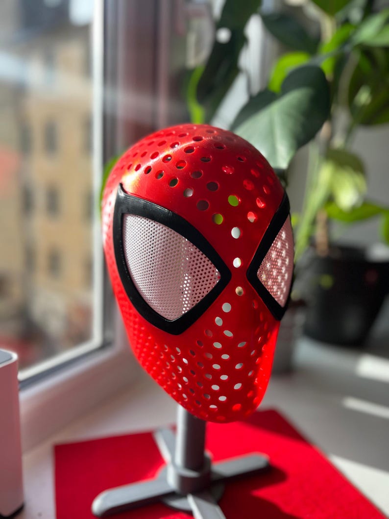 Spider-man Cosplay Mask Replica - Etsy