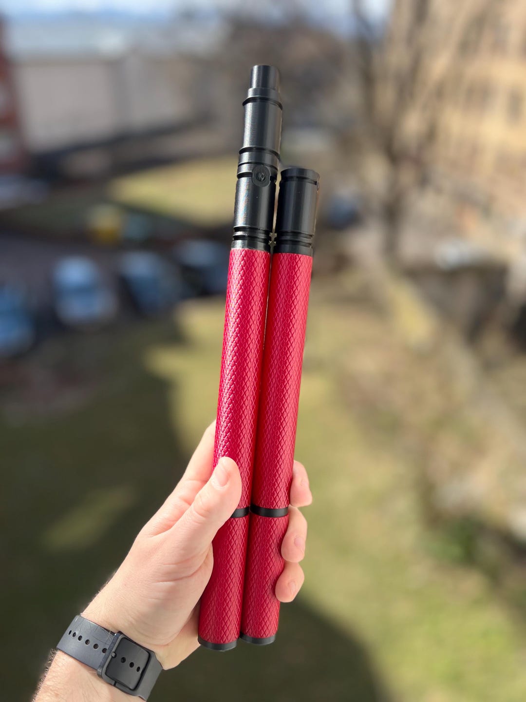 Daredevil Born Again Billy Sticks & Holster Cosplay 3D Printed Marvel ...