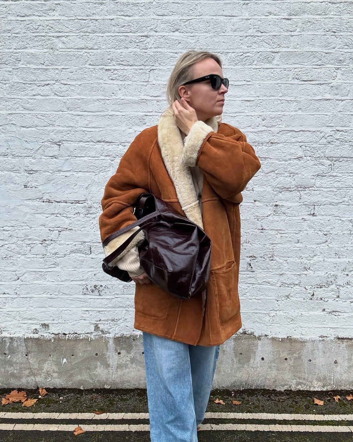 Vintage 70s Shearling Coat: Brown Suede, Boho Winter Outerwear - Etsy