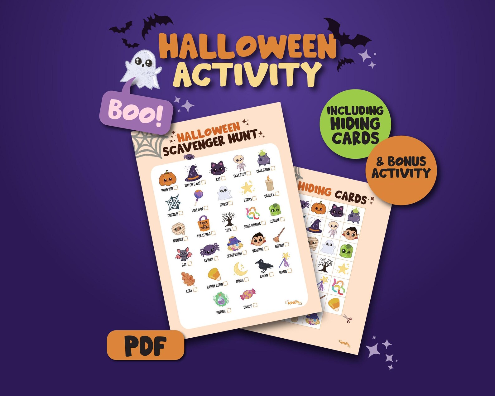 Halloween Scavenger Hunt Printable | Kids Activity Game, Halloween ...