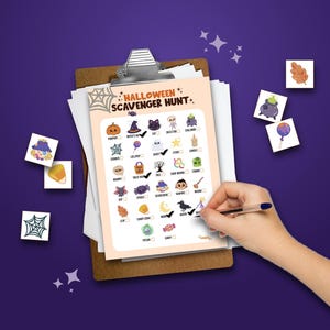 Halloween Scavenger Hunt Printable | Kids Activity Game, Halloween ...
