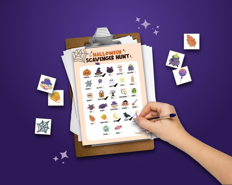 Halloween Scavenger Hunt Printable | Kids Activity Game, Halloween ...