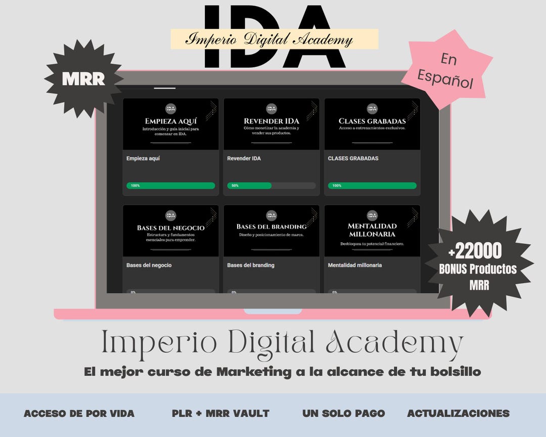 IDA - Imperio Digital Academy - Create, Scale, and Monetize an Online ...