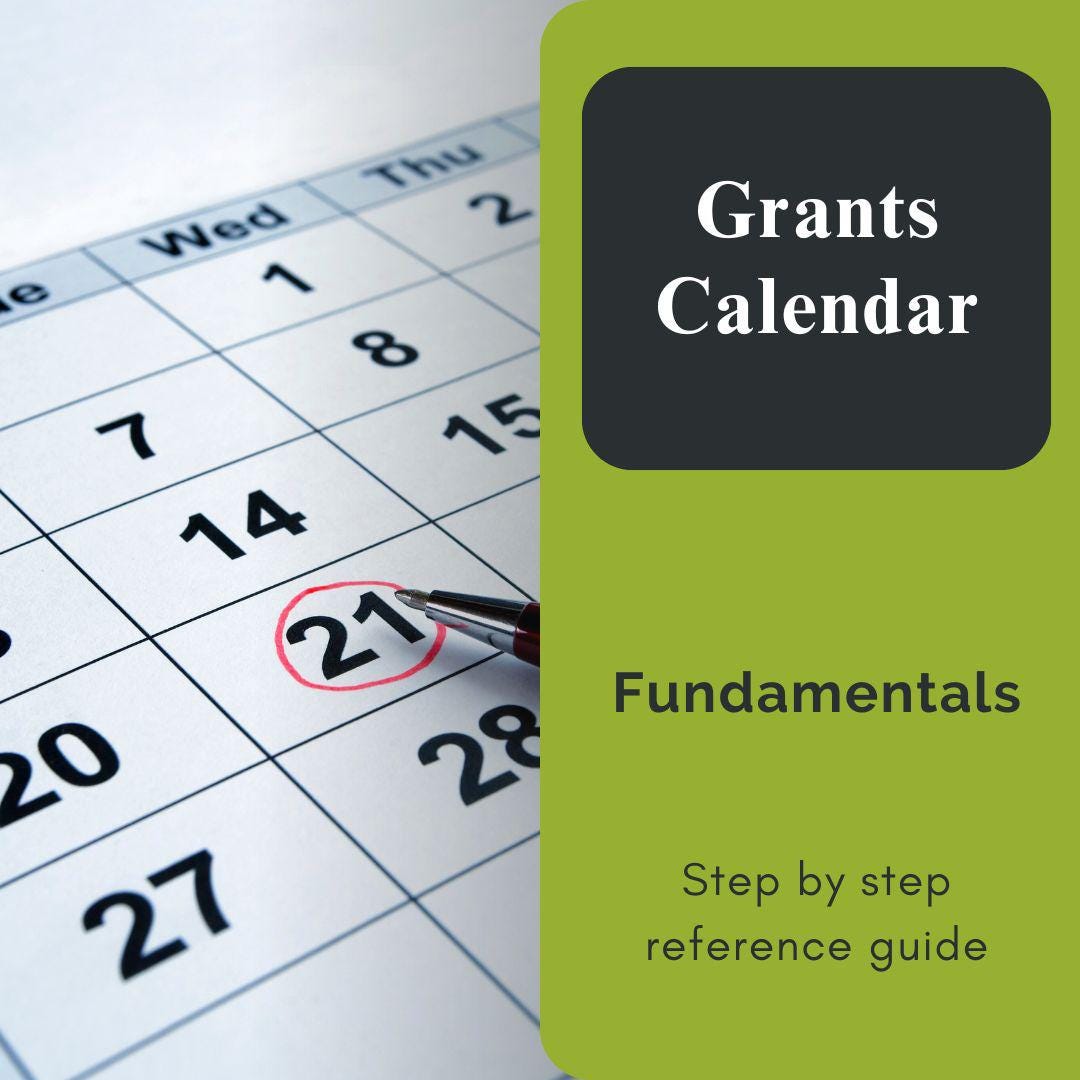 Grants Calendar (fundamentals) - Etsy