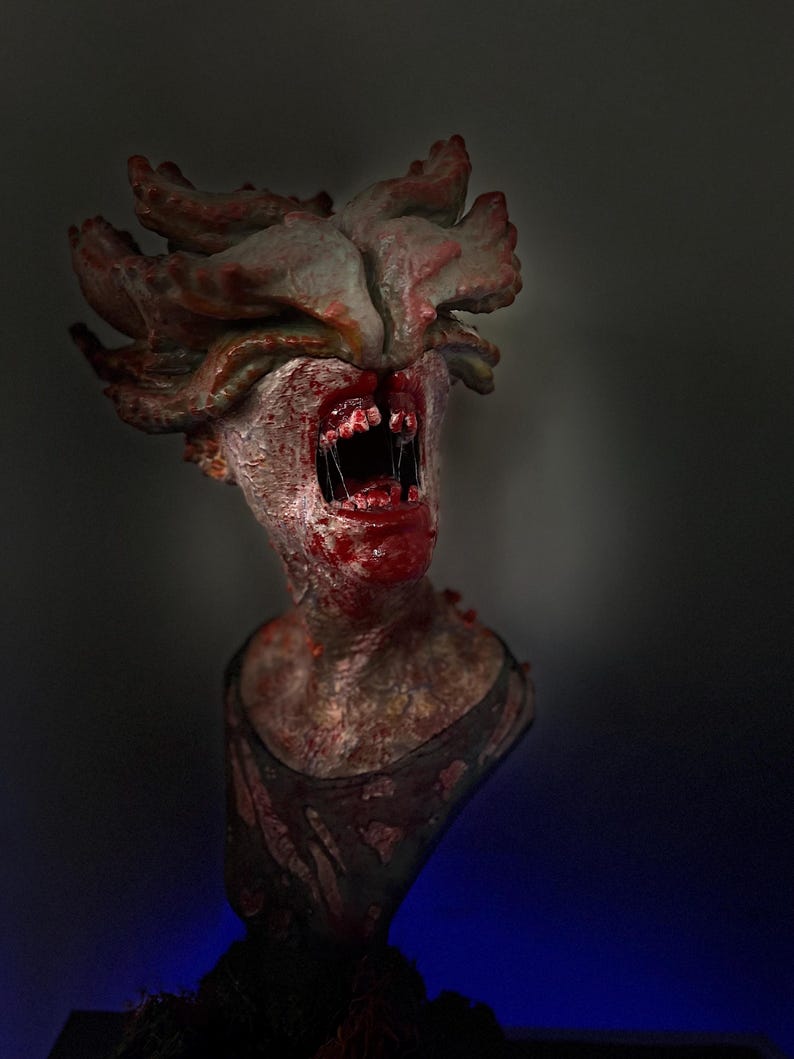 The Last of Us Clicker Bust: Detailed Horror Game Zombie Statue - Etsy