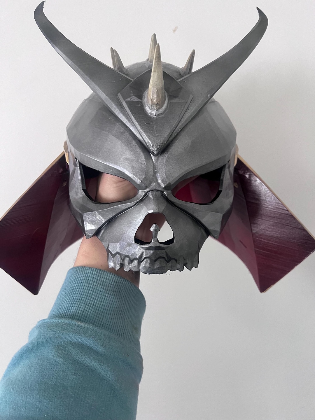 Shaolin Kahn Helmet Replica - Hand-painted Mortal Kombat Cosplay Prop ...