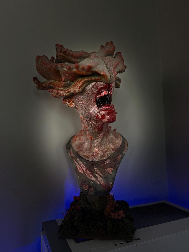 The Last of Us Clicker Bust – Detailed Horror Game-inspired Zombie ...