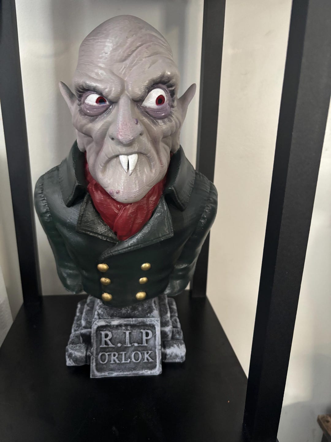 Hand-painted Orlok Bust: Nosferatu Vampire Statue - Gothic Horror Decor ...