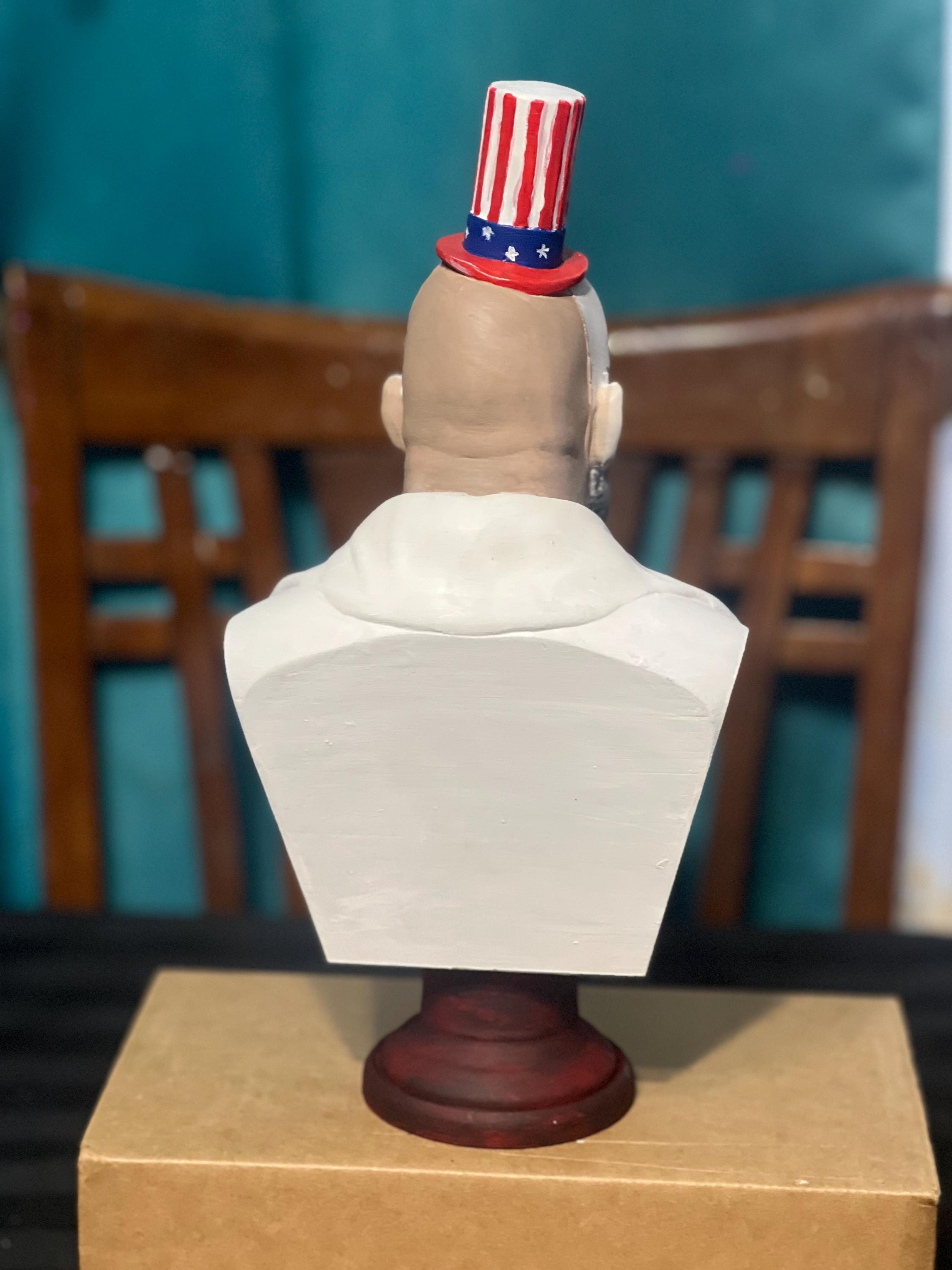 Captain Spaulding Bust: Hand-painted 3D Printed Horror Collectible - Etsy