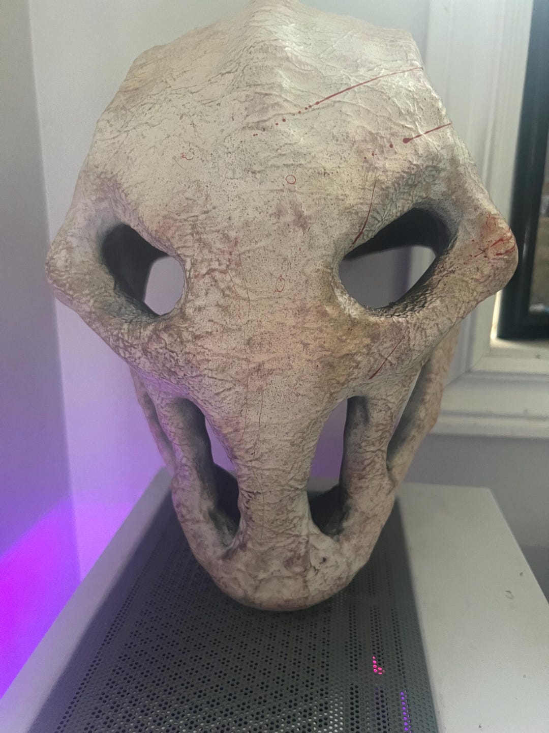 Splatterhouse Rick Taylor Helmet: Hand-painted Arcade Horror Cosplay - Etsy