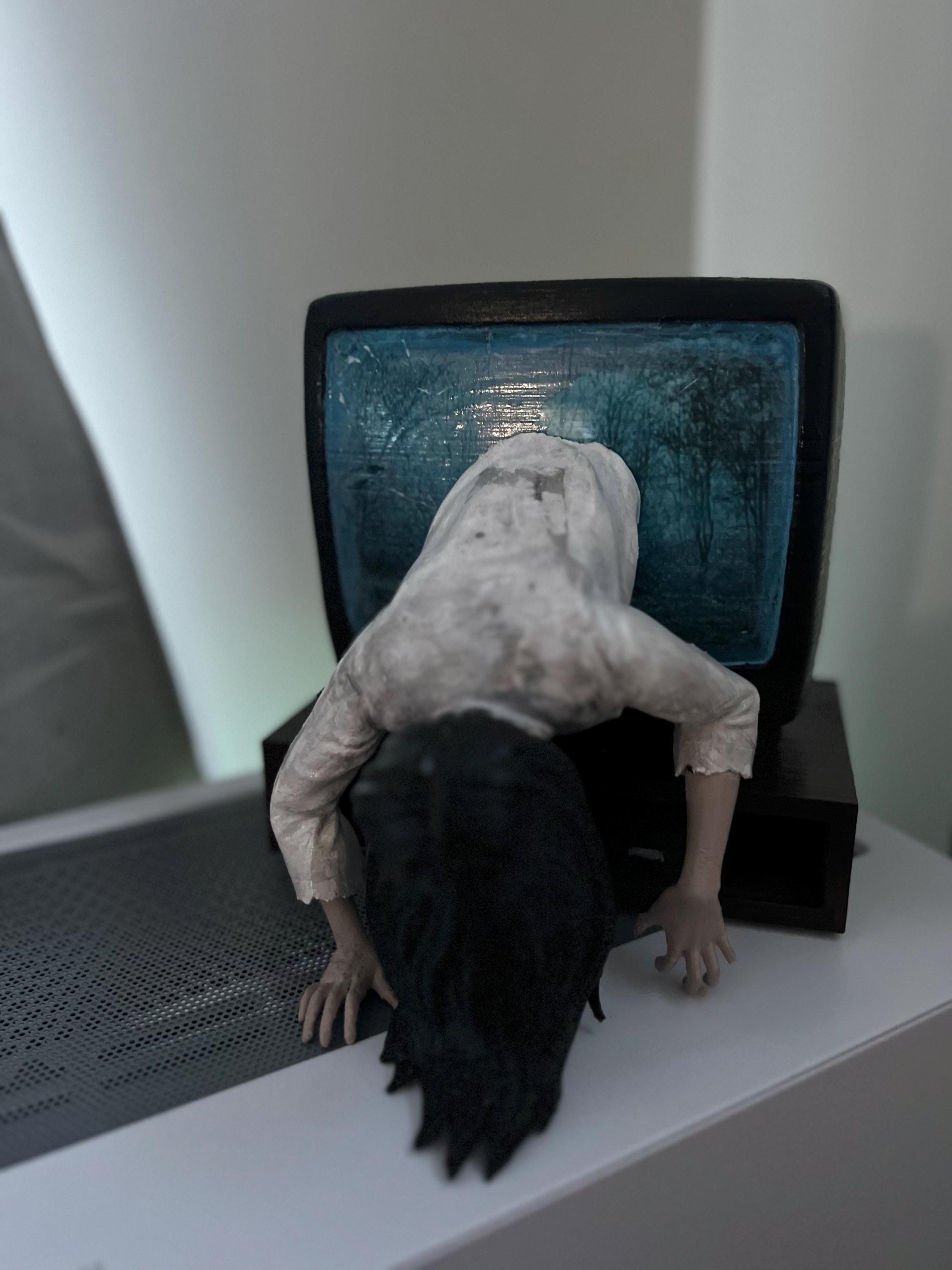 Hand-painted Samara Figurine: the Ring Creepy Ghost Decor - Etsy