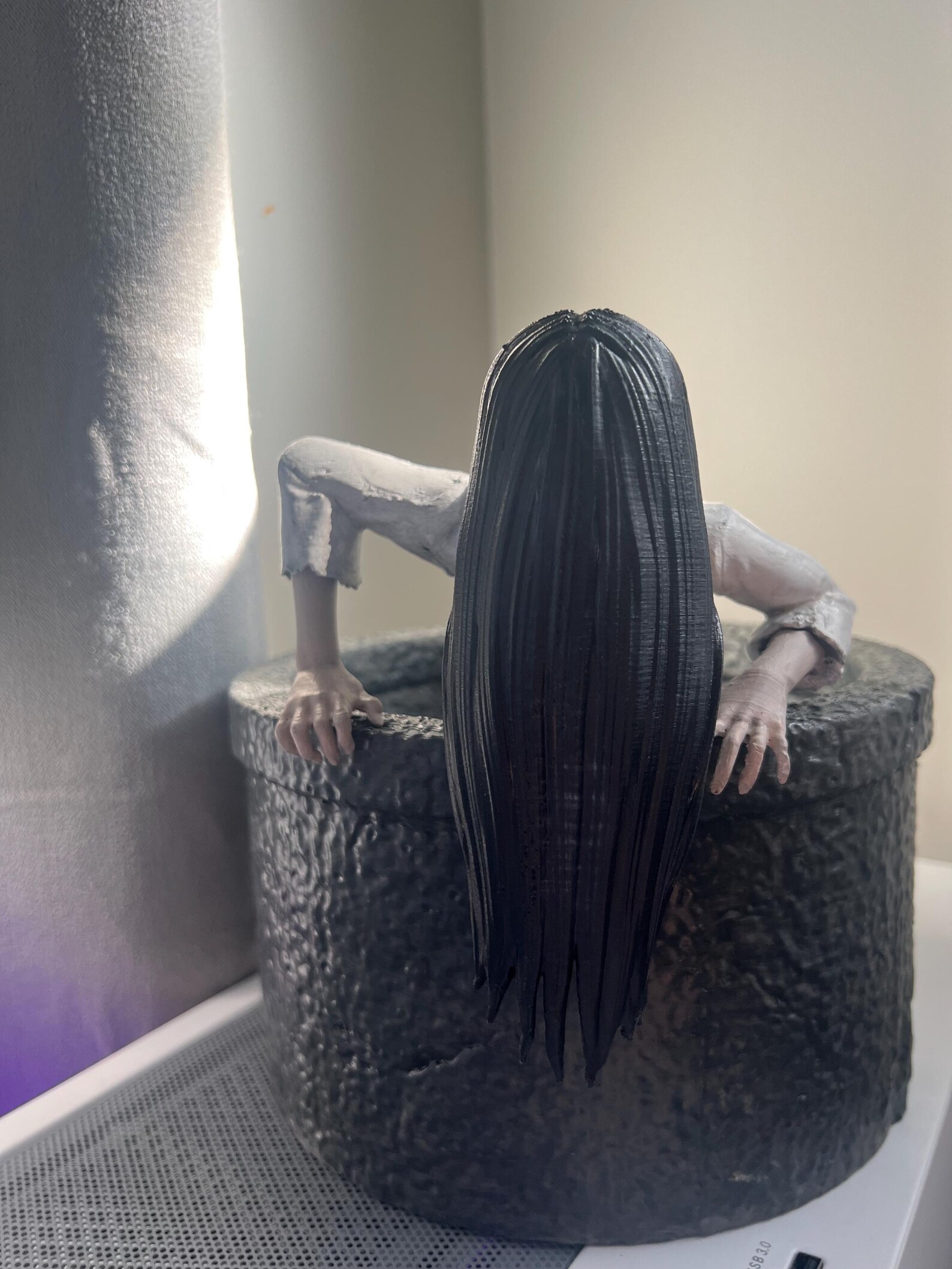 Hand-painted Samar Figurine: the Ring Creepy Ghost Decor - Etsy