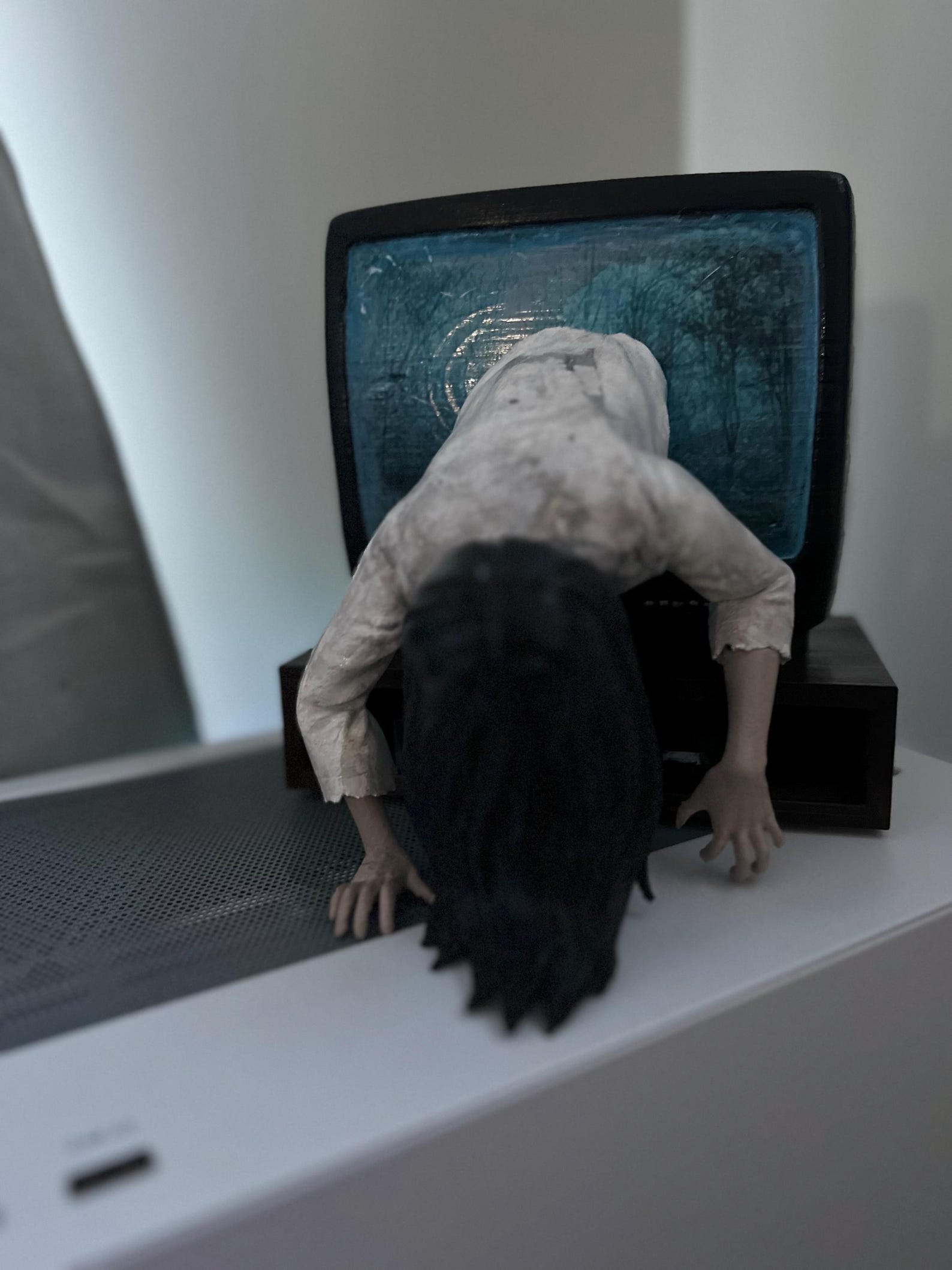 Hand-painted Samara Figurine: the Ring Creepy Ghost Decor - Etsy