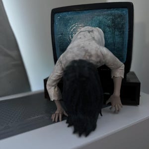 Hand-painted Samara Figurine: the Ring Creepy Ghost Decor - Etsy