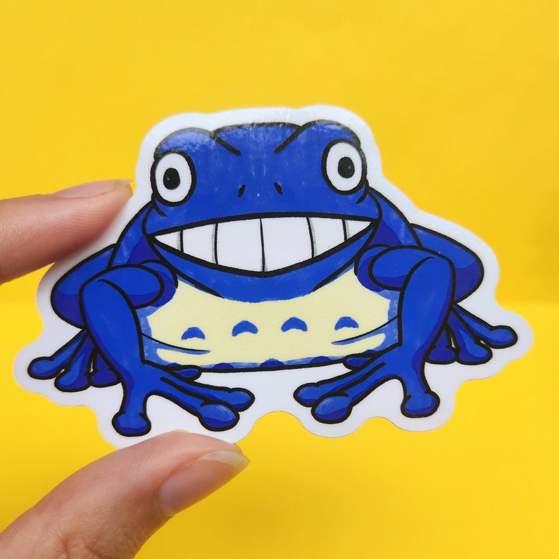 Studio Ghibli Totoro Frog Die Cut Sticker - Etsy
