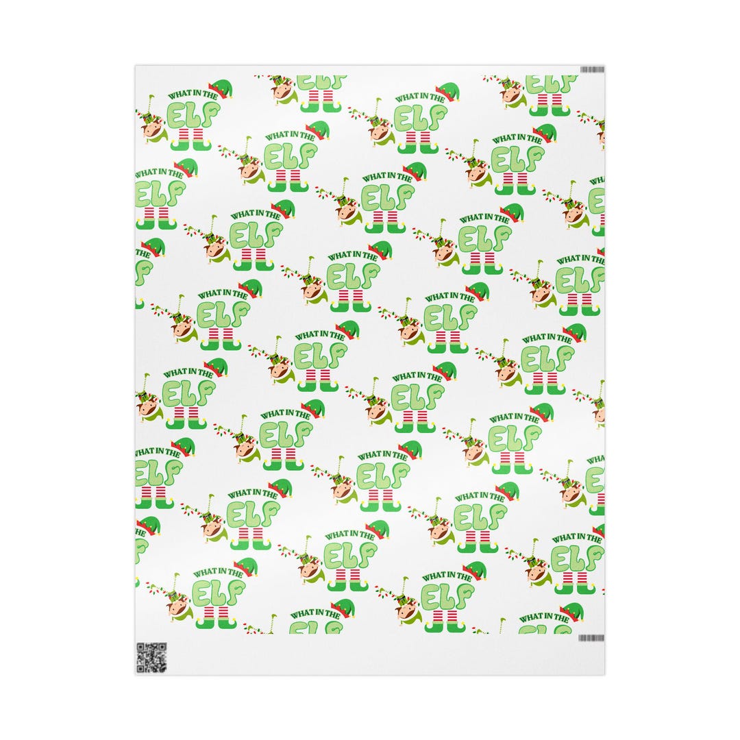 Festive Holiday What in the ELF Christmas Wrapping Paper - Etsy