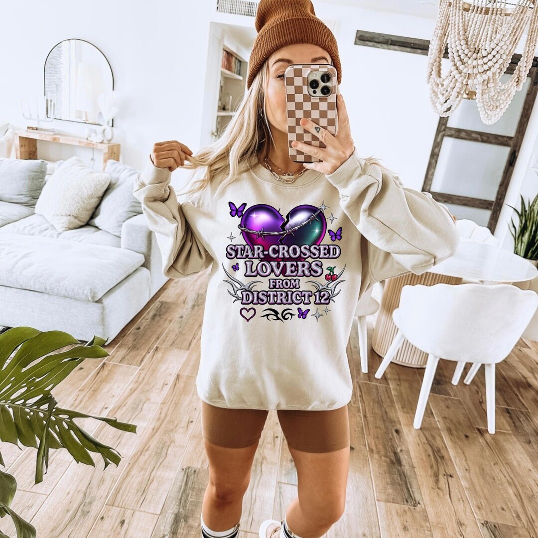 Hunger Games Star Crossed Lovers Y2K Vintage Sweatshirt: Bookish ...