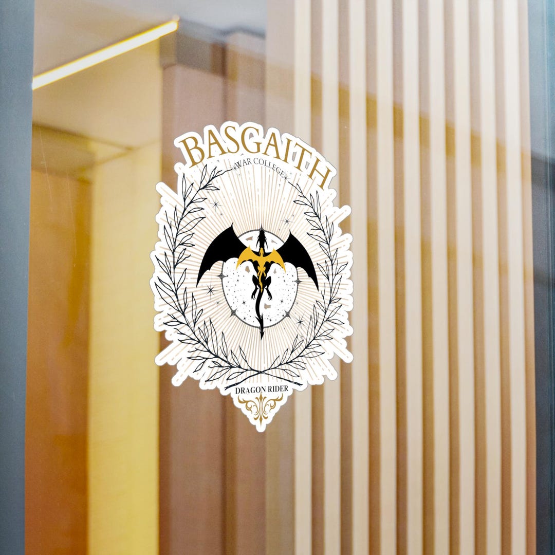 Bookish Basgaith War College Sticker, Fourth Wing Sticker, Dragon Rider ...
