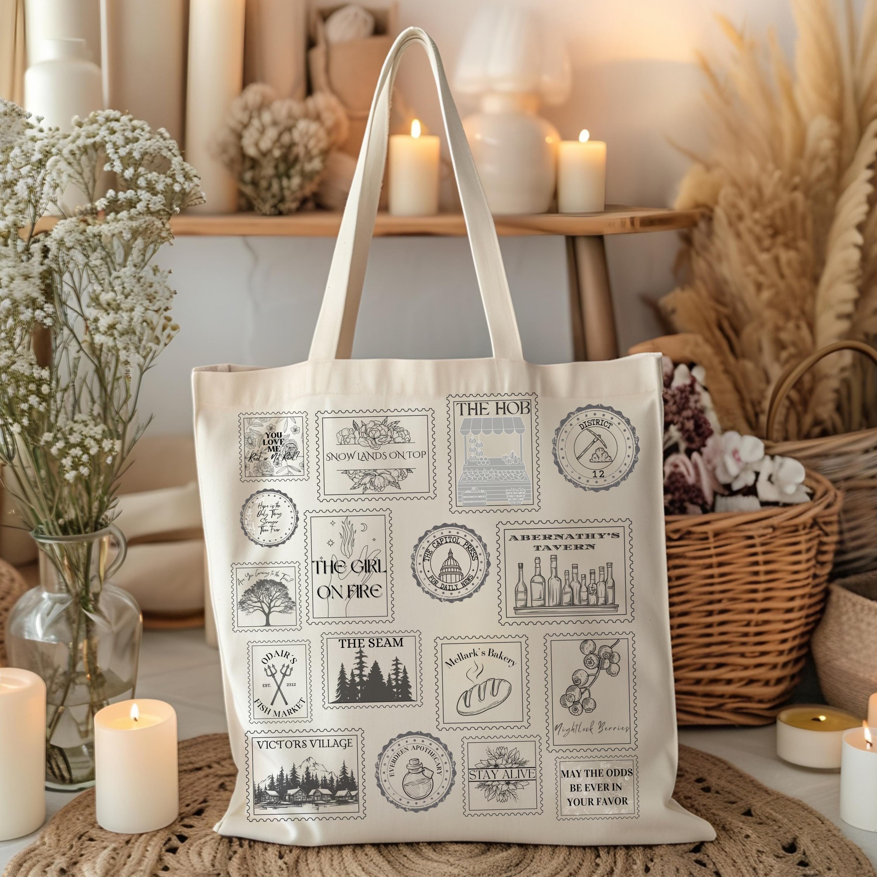 Hunger Games Coquette Canvas Tote: Subtle Spring Bookish Merch for Fan ...