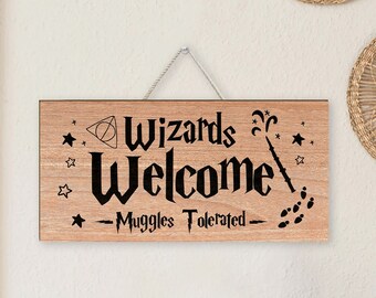 Welcome Muggles Sign - Etsy