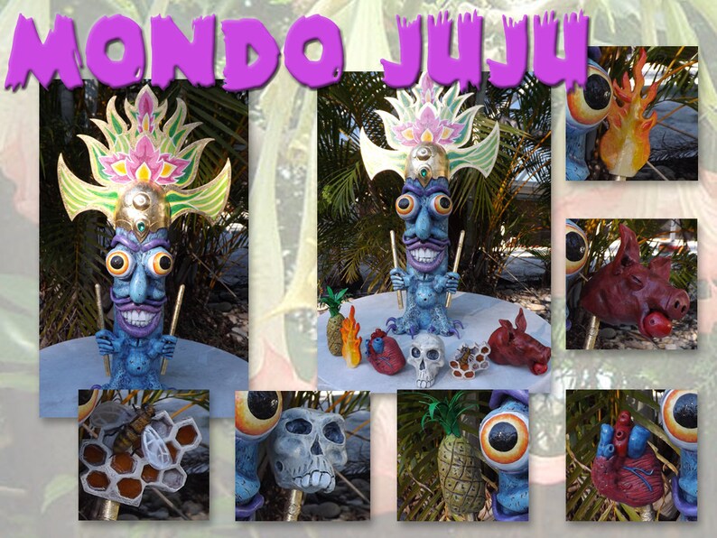 Mondo Juju! Mixed-media Sculpture With Interchangeable Juju Tokens - Etsy