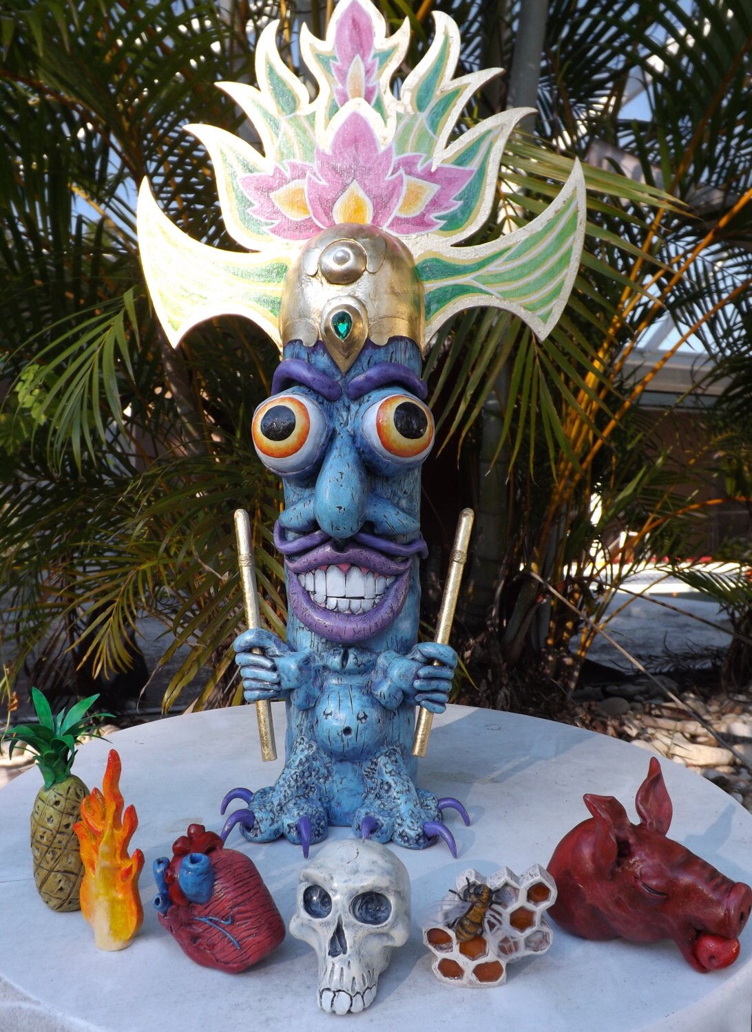 Mondo Juju! Mixed-media Sculpture With Interchangeable Juju Tokens - Etsy