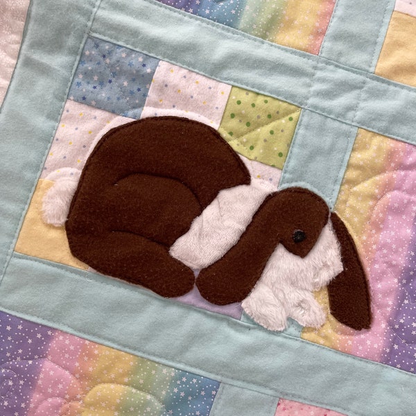 Bunny Baby Quilt - Etsy