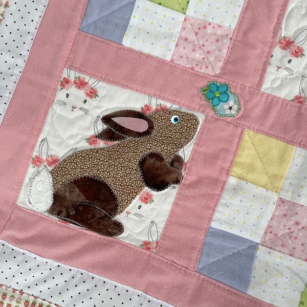 Bunny Baby Quilt - Etsy