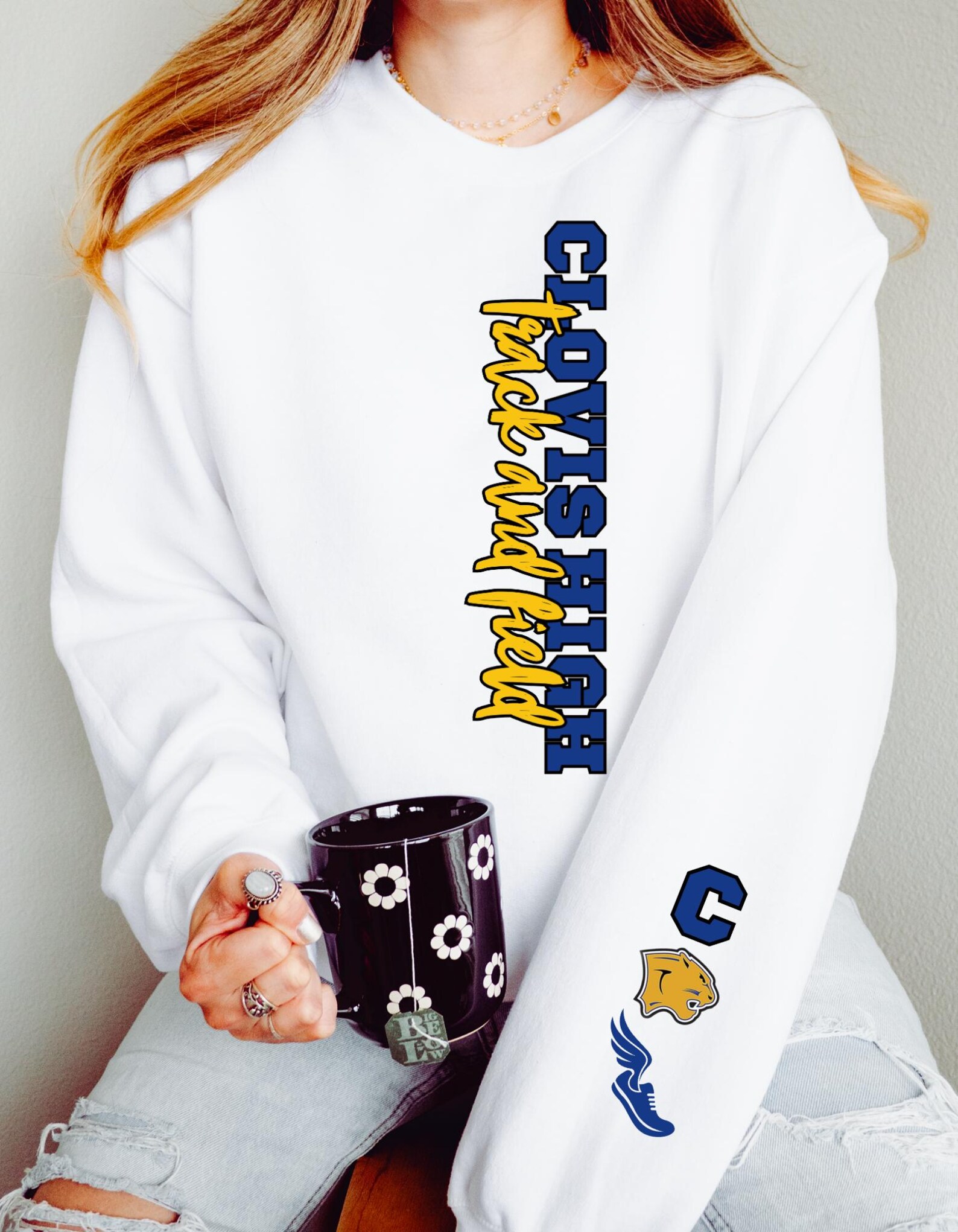 Customizable Clovis High School Track and Field Hoodie/crewneck ...