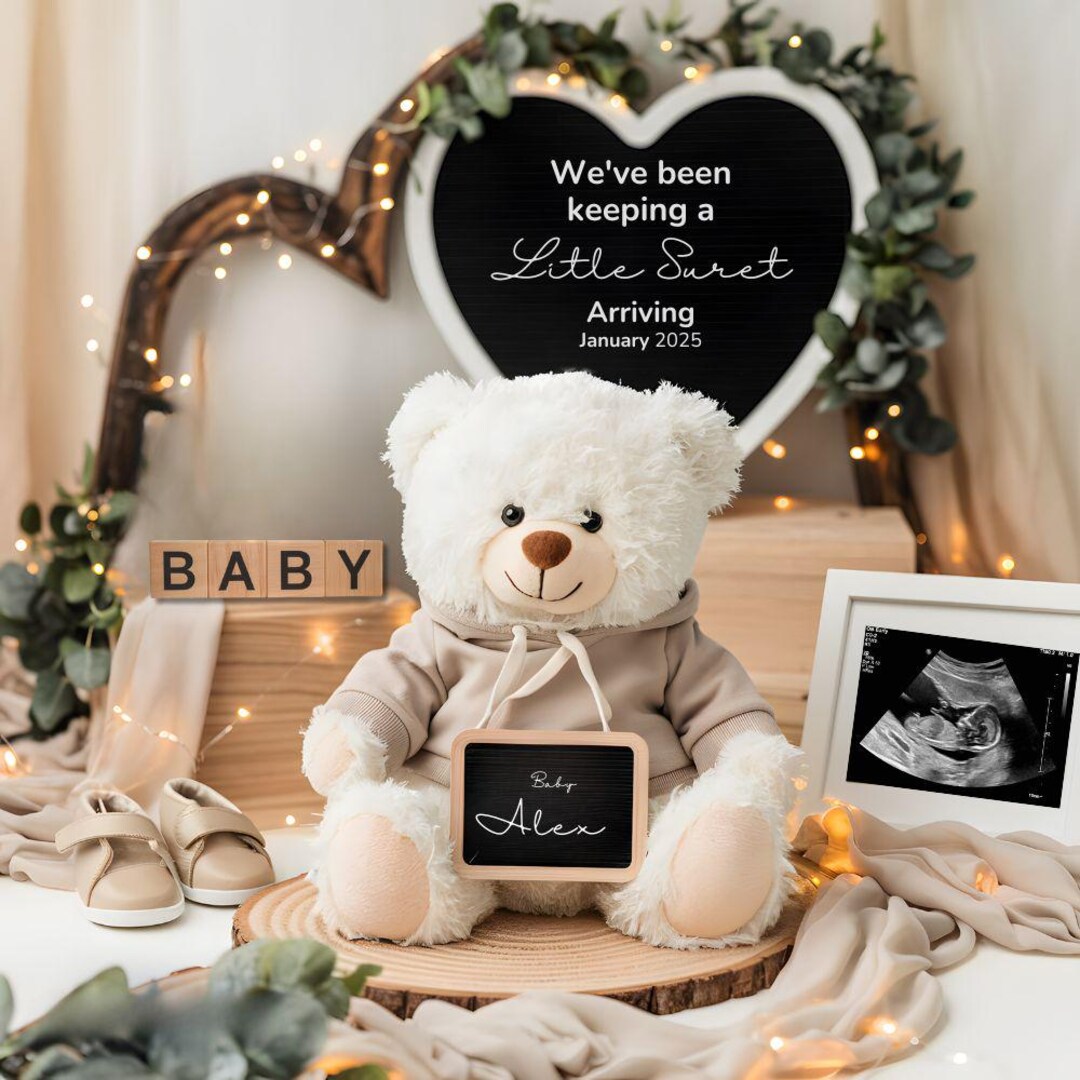 Little Secret Pregnancy Announcement Digital,neutral Pregnancy ...