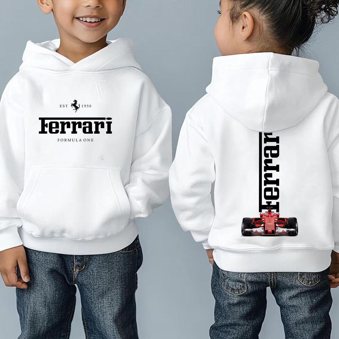Toddler Kids Custom Ferrari Formula One F1 Two Sided Tshirt Tee Jumper ...