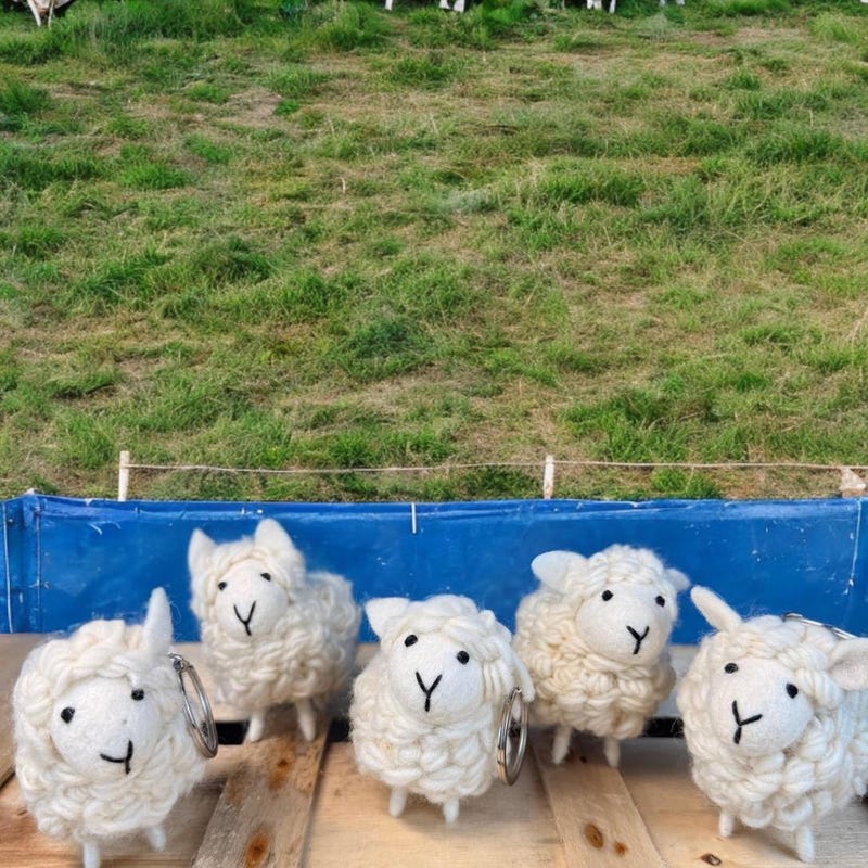 Sheep Keychains - Etsy