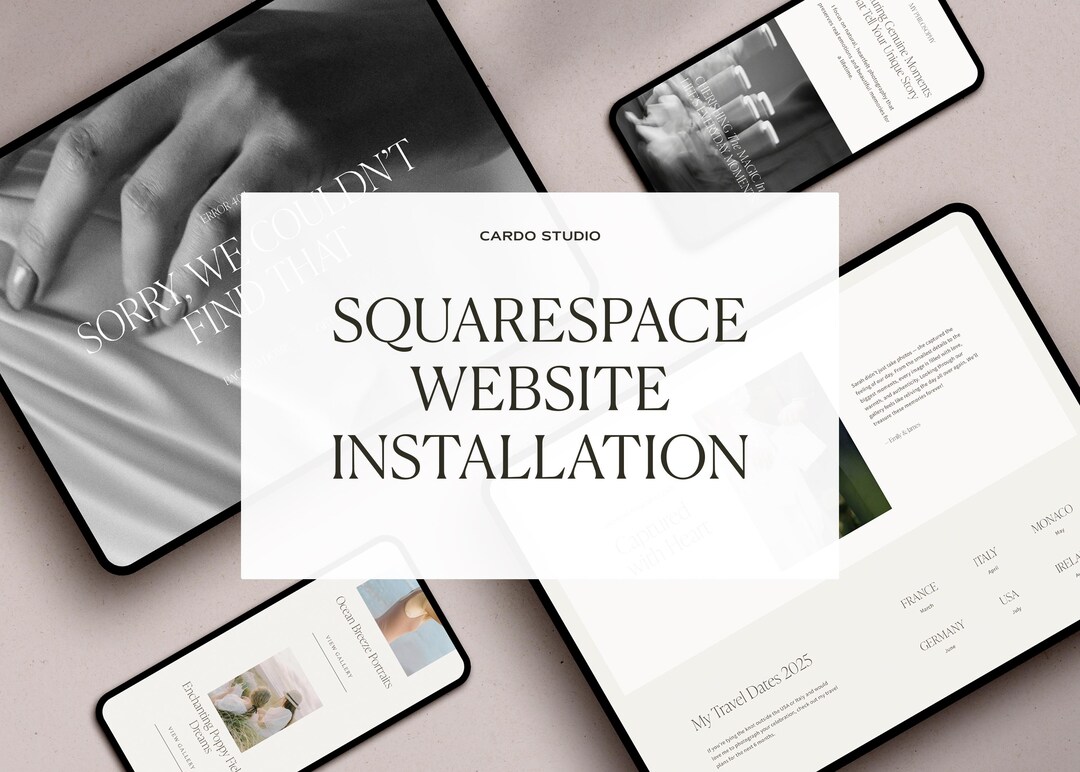 Squarespace 7.1 Full Website Installation, Squarespace Website - Etsy