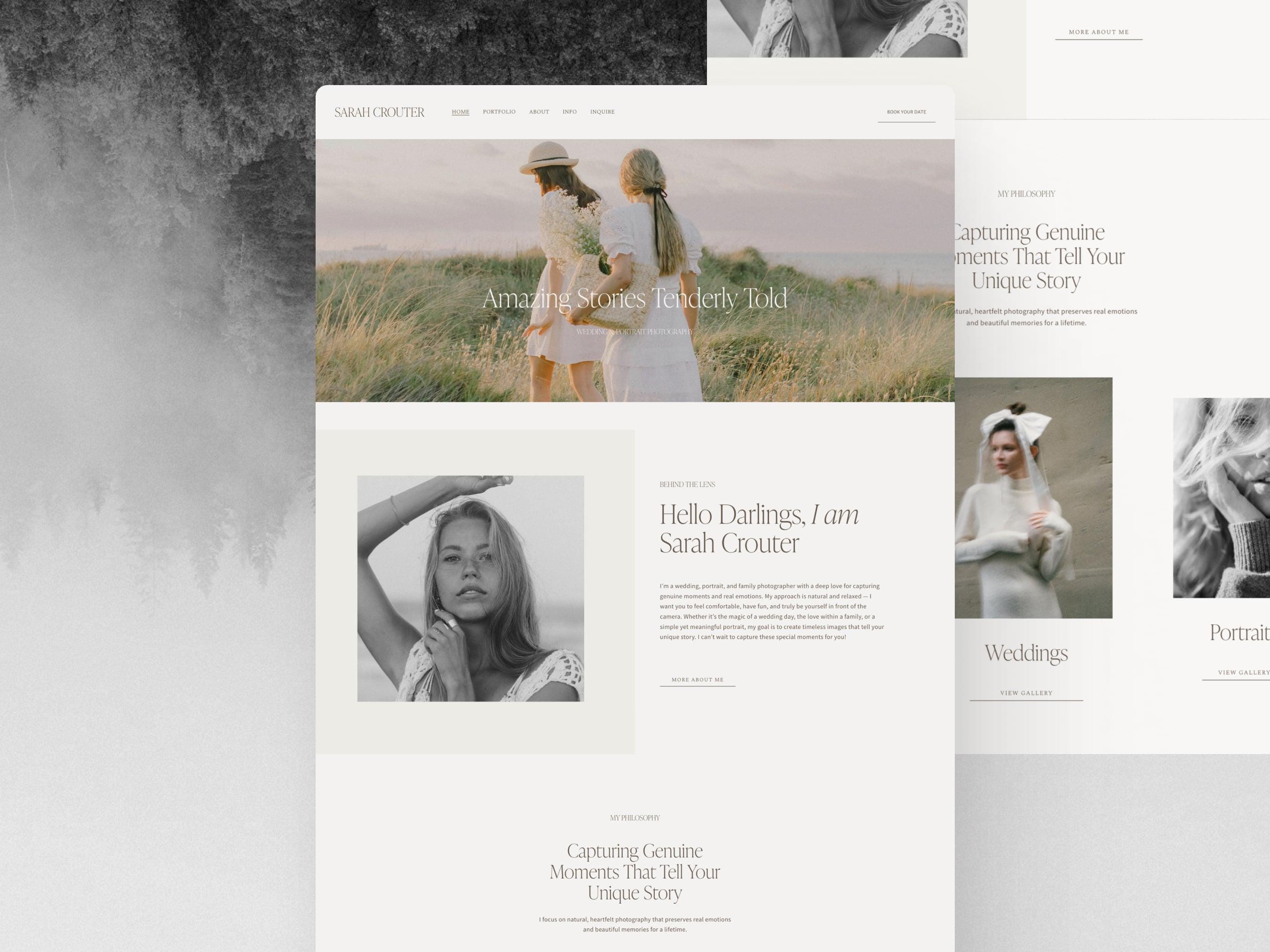 Photographer Squarespace Template: Portfolio Website Design (21 Pages ...