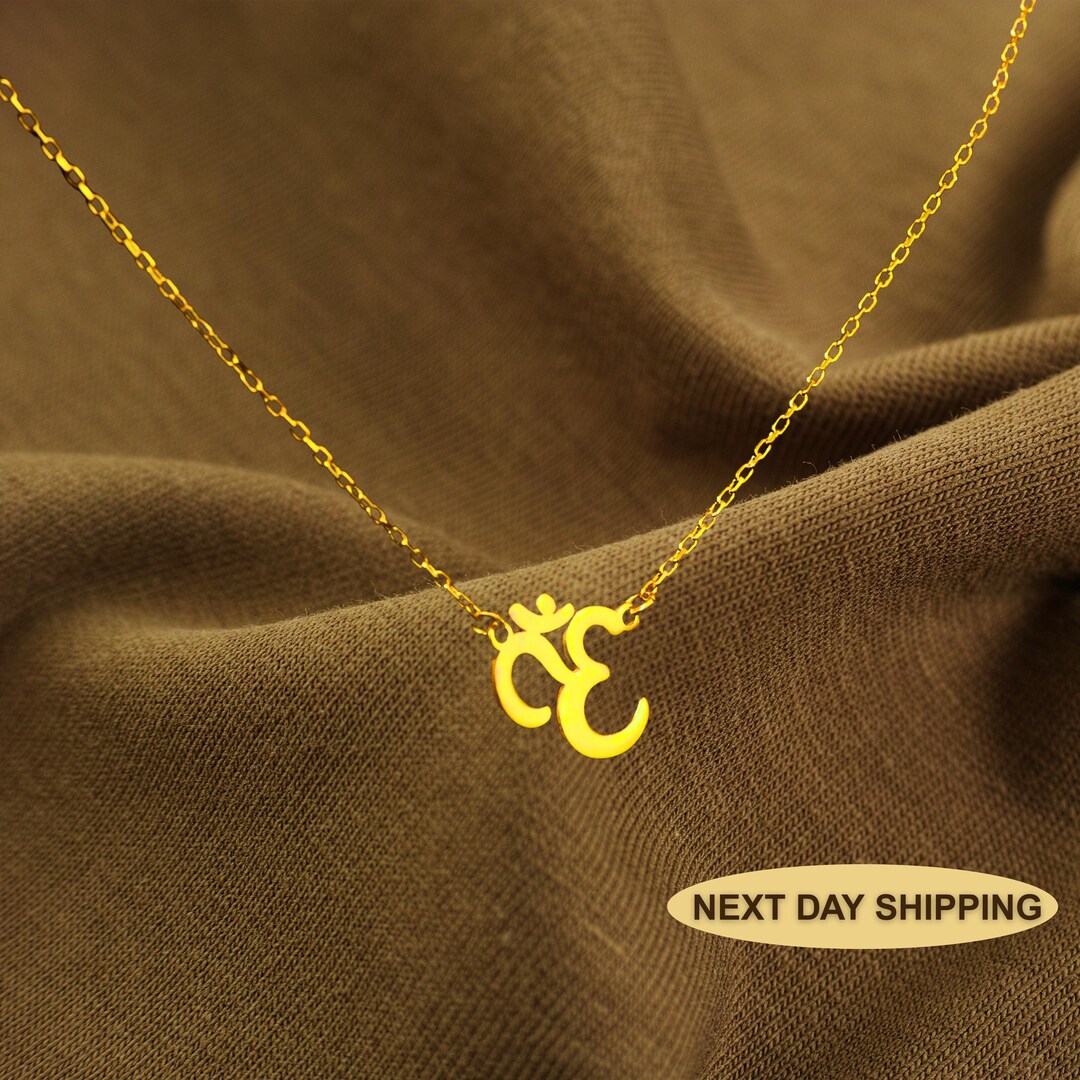 14K Gold OHM Necklace - Symbol Pendant Charm | Yoga Jewelry for Women ...