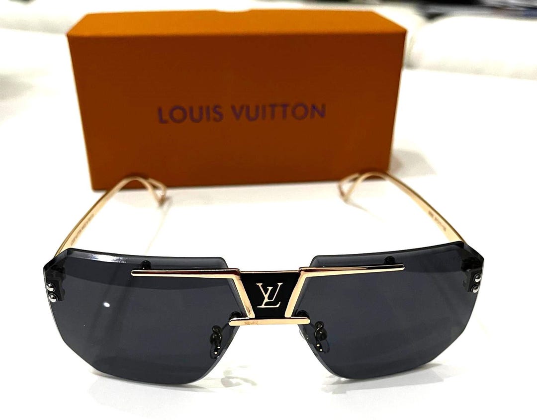 Pre-loved Vintage Louis Vuitton Sunglasses Classic Dark Lens, Gold ...