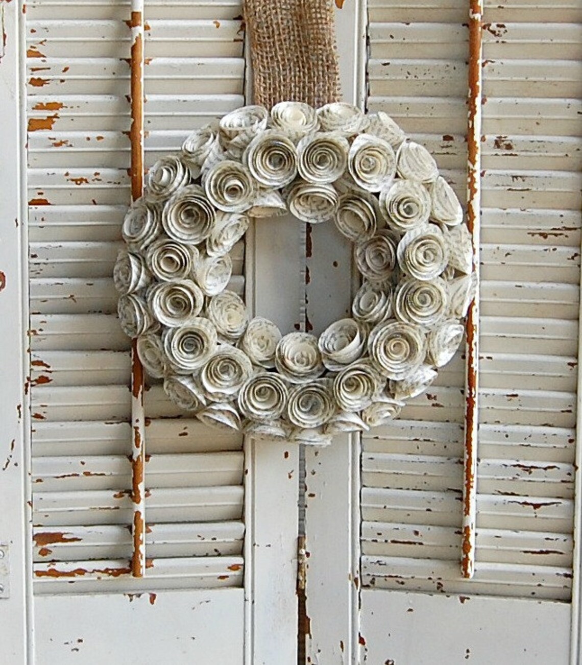 Book Page Wreath / Literary Gift / Paper Rose Wreath / Book Lover Gift ...