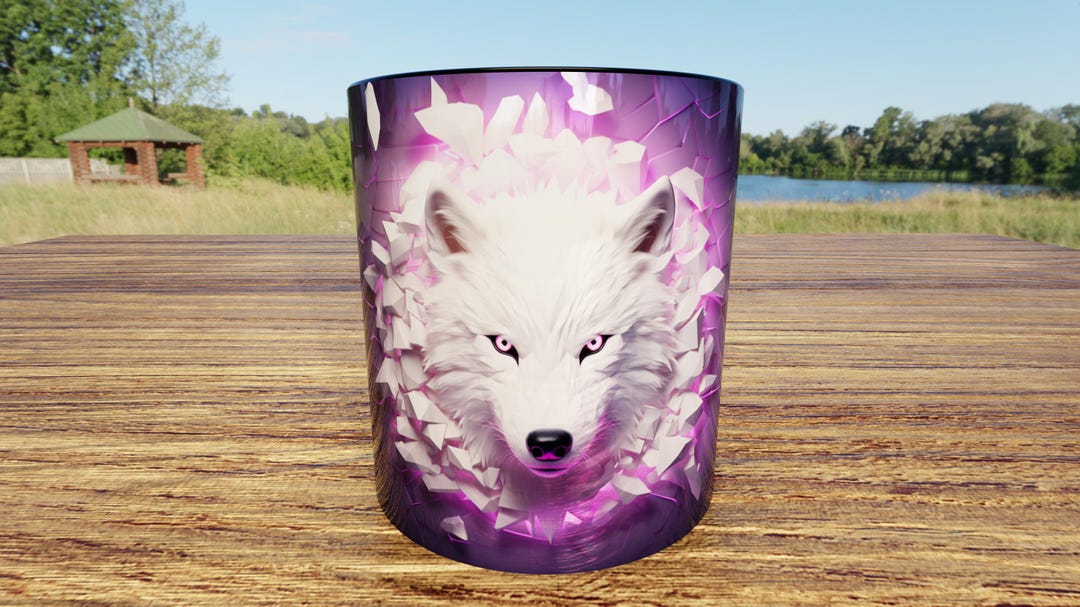 Wolf Coffee Mug – 3D Majestic Wolf Cup, Nature Lover Gift, Mystic Wolf ...