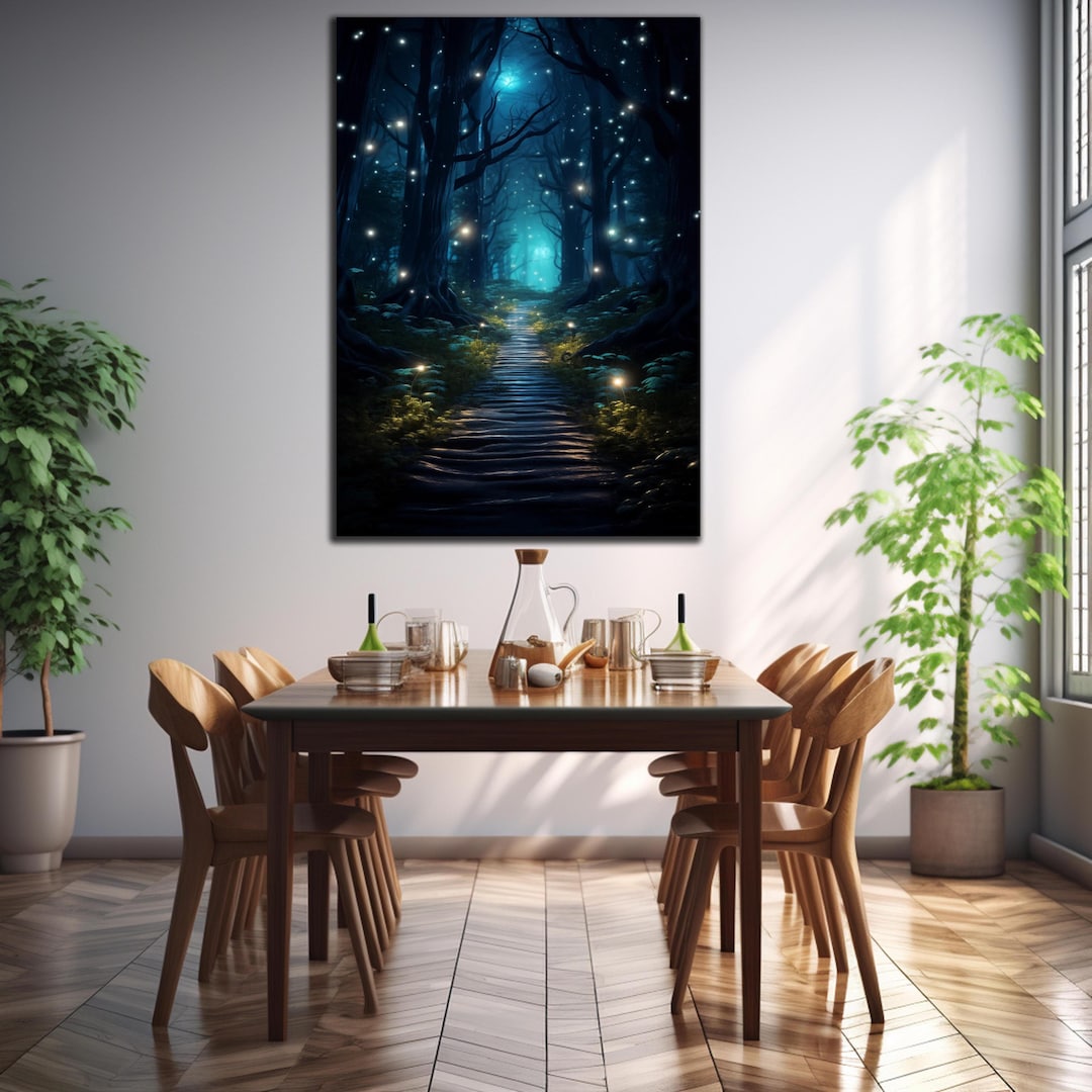Fireflies Tempered Glass, Fireflies Wall Art, Optical Illusion Artwork ...