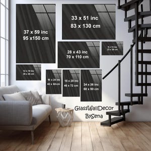 Village Glass Wall Decor, Village Tempered Glass Wall Art, Nature Glass ...
