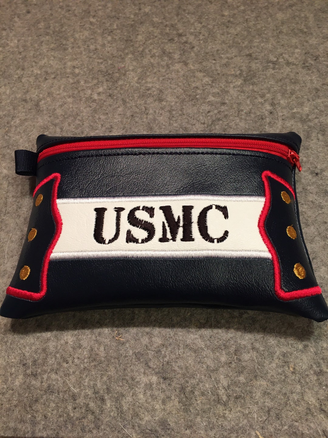 USMC Vinyl Zipper Bag - Etsy