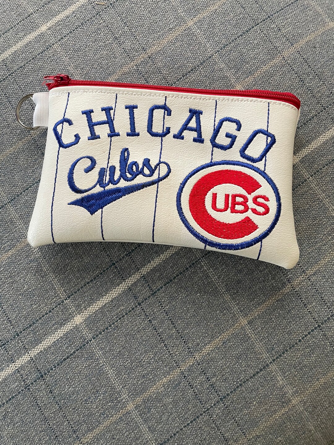 Chicago Cubs Zipper Bag White - Etsy