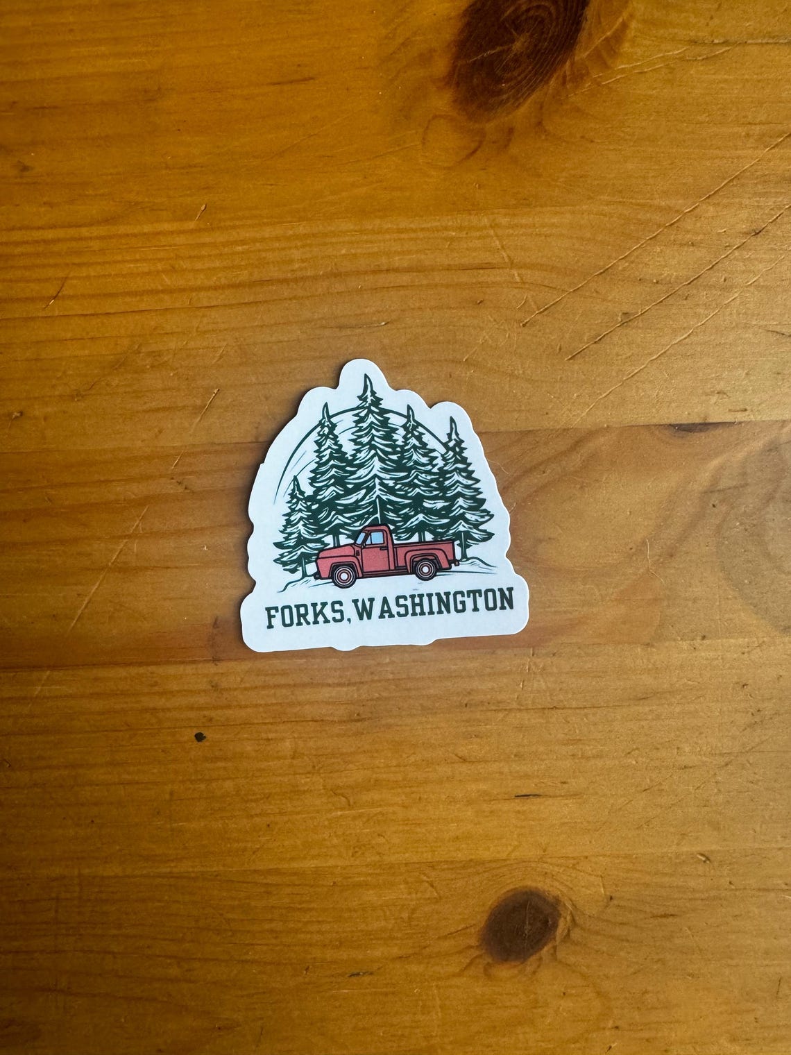 Twilight Saga Forks Washington Sticker Bella Sean Red Truck - Etsy