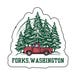 Twilight Saga Forks Washington Sticker Bella Sean Red Truck - Etsy