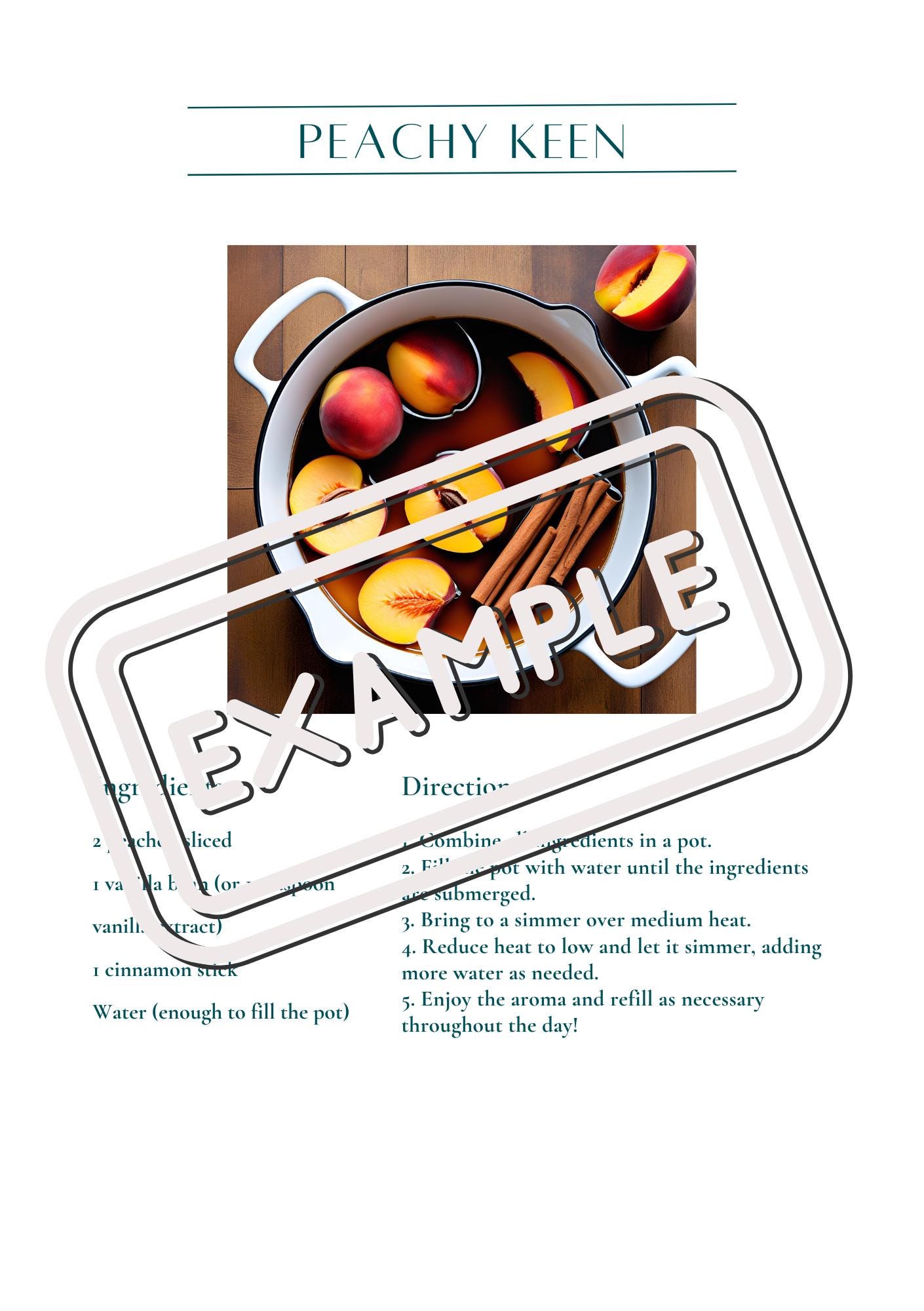 The Simmer Pot - 20 Recipes for Every Season-printable PDF - Etsy