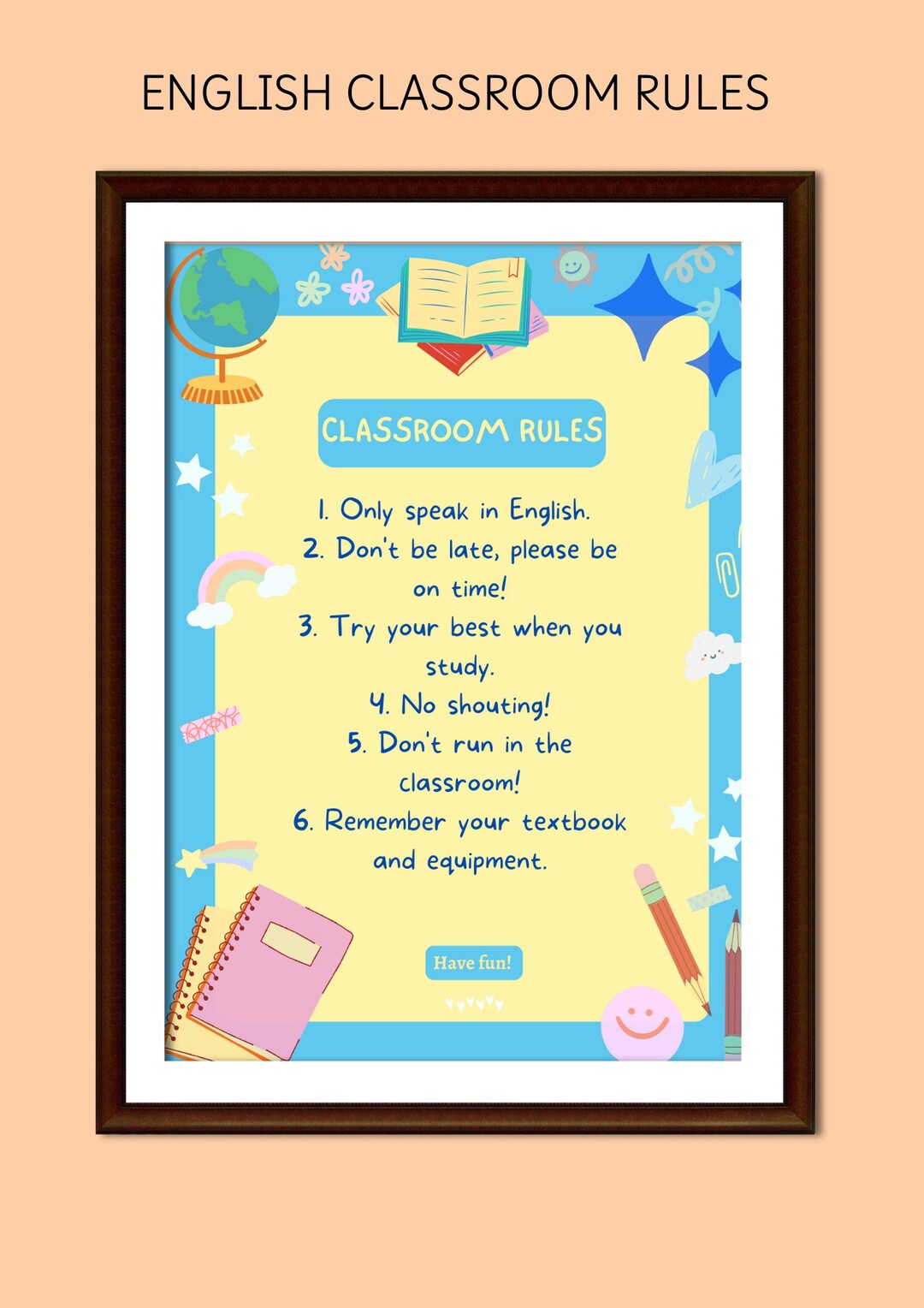 ESL EFL Classroom Rules | Class Rules | Classroom Rules Sign ...