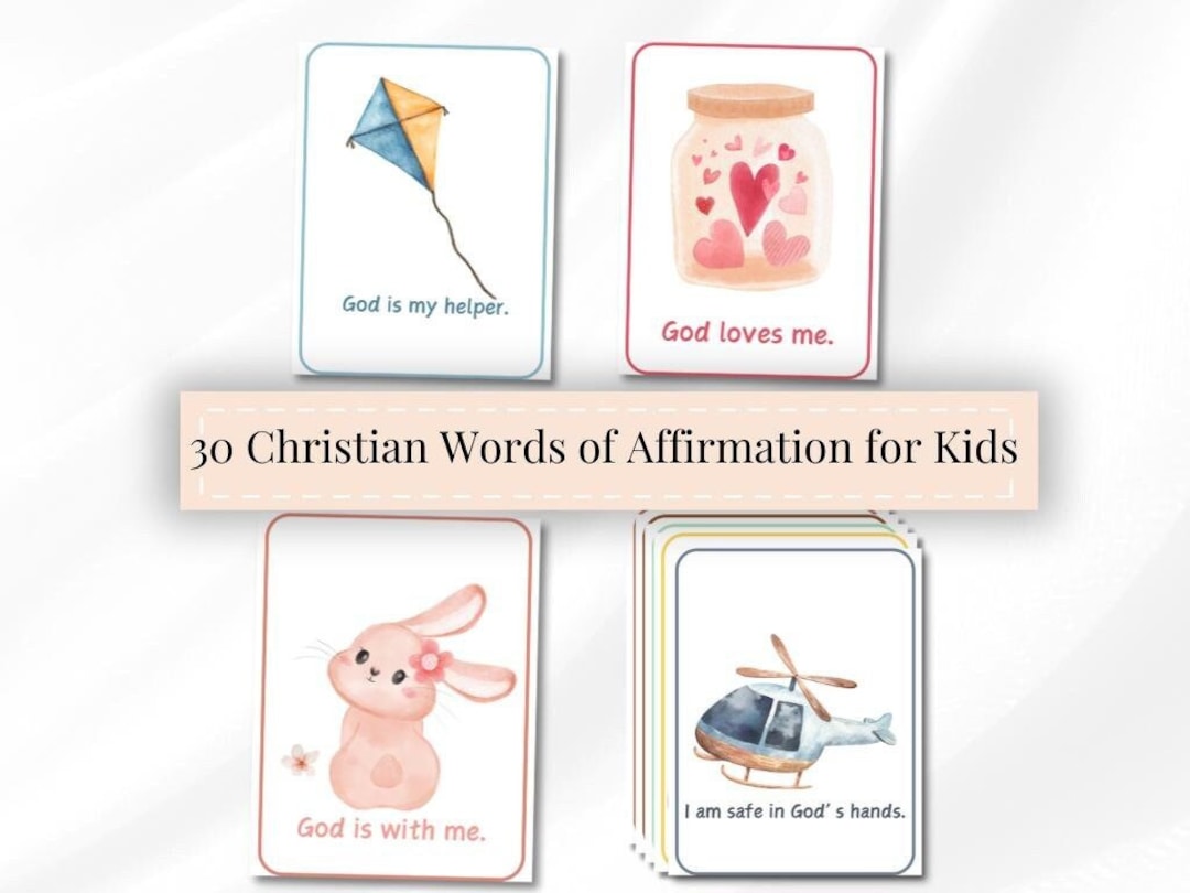 Printable Kids Affirmation Cards | Digital Positive Words for Kids ...