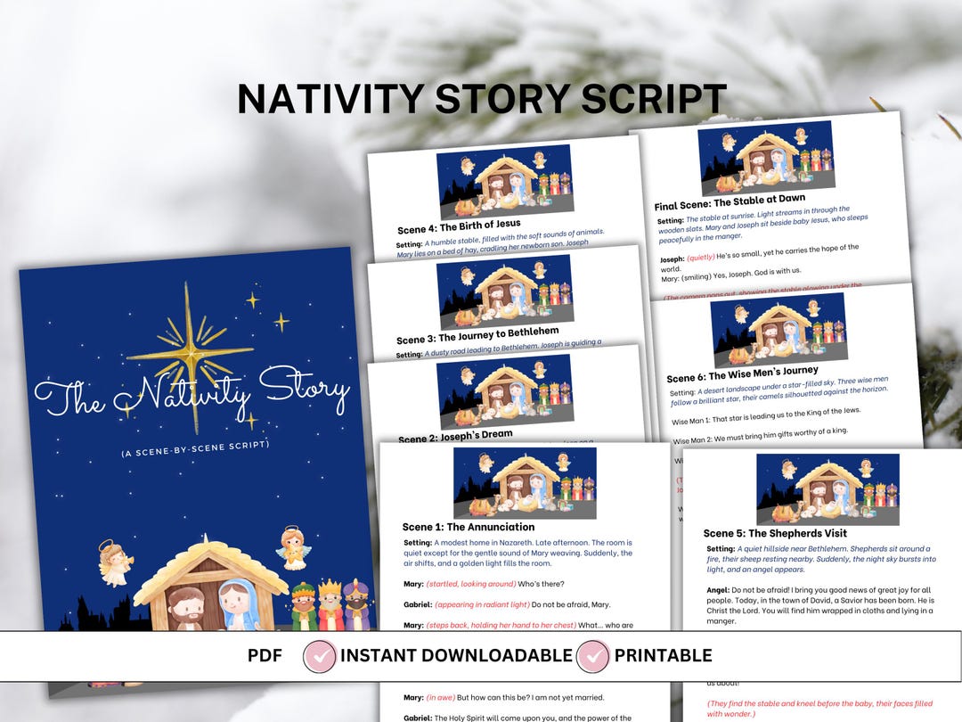 Nativity Play Script for Kids, Christmas Drama for Church & Sunday ...