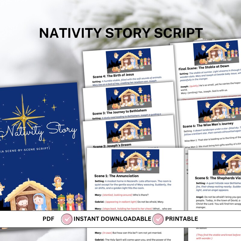 Small Prints Nativity - Etsy