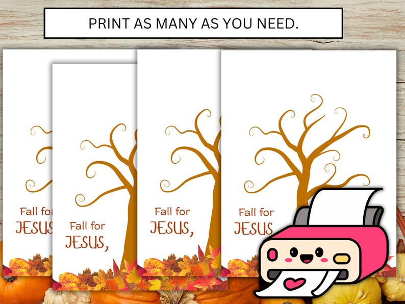 Christian Fall Handprint Craft: Sunday School Art (PDF Printable) - Etsy